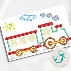 Train Embroidery Design Boy Embroidery Design Machine Train Embroidery ...