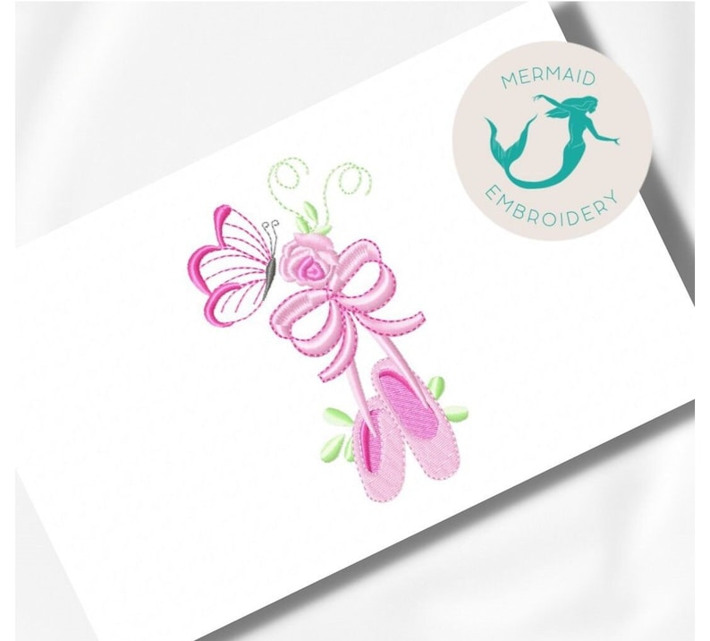 Ballerina Shoes Embroidery Designs, Girl Embroidery Design Machine ...