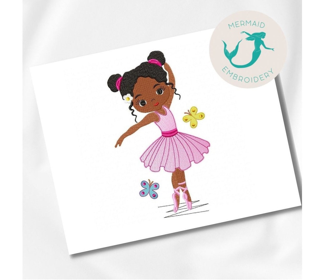 Beautiful Ballerina Embroidery, Designs Girl Embroidery Design Machine ...