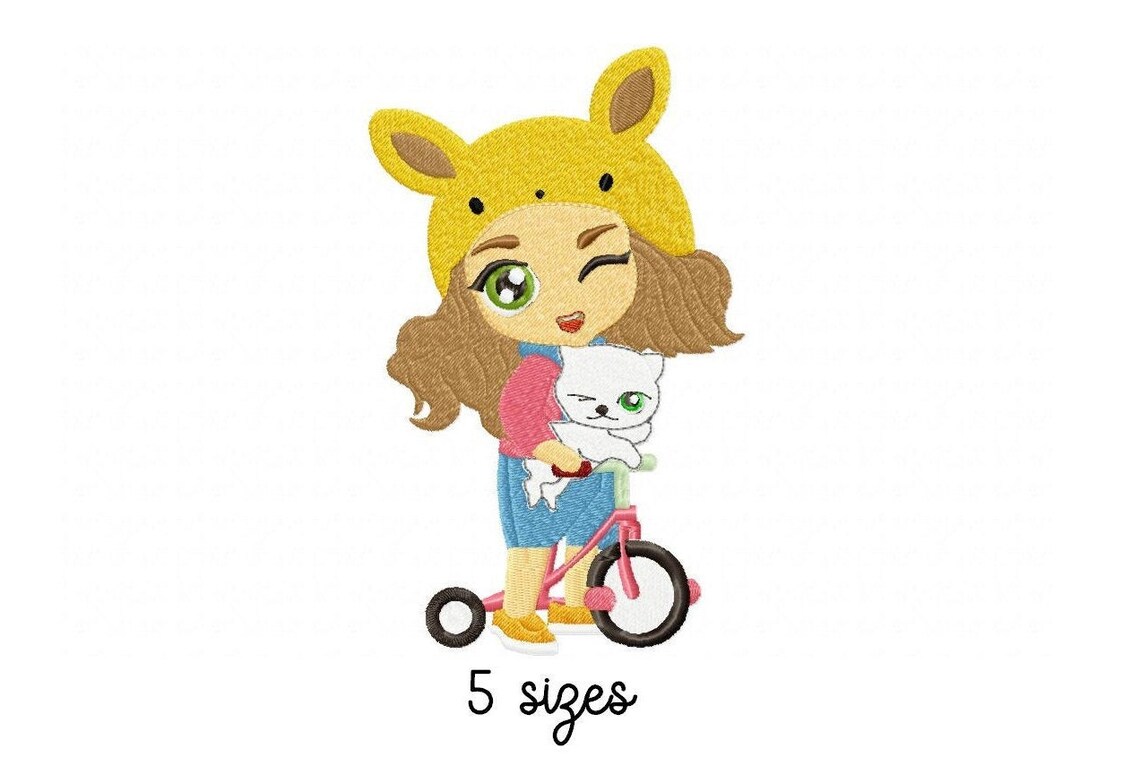 Funny Girl Embroidery Design Girly Embroidery Design Machine - Etsy UK
