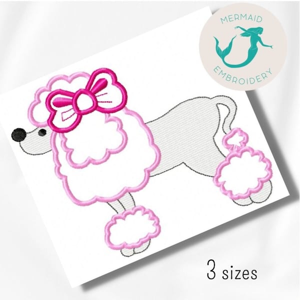 Poodle Embroidery - Etsy