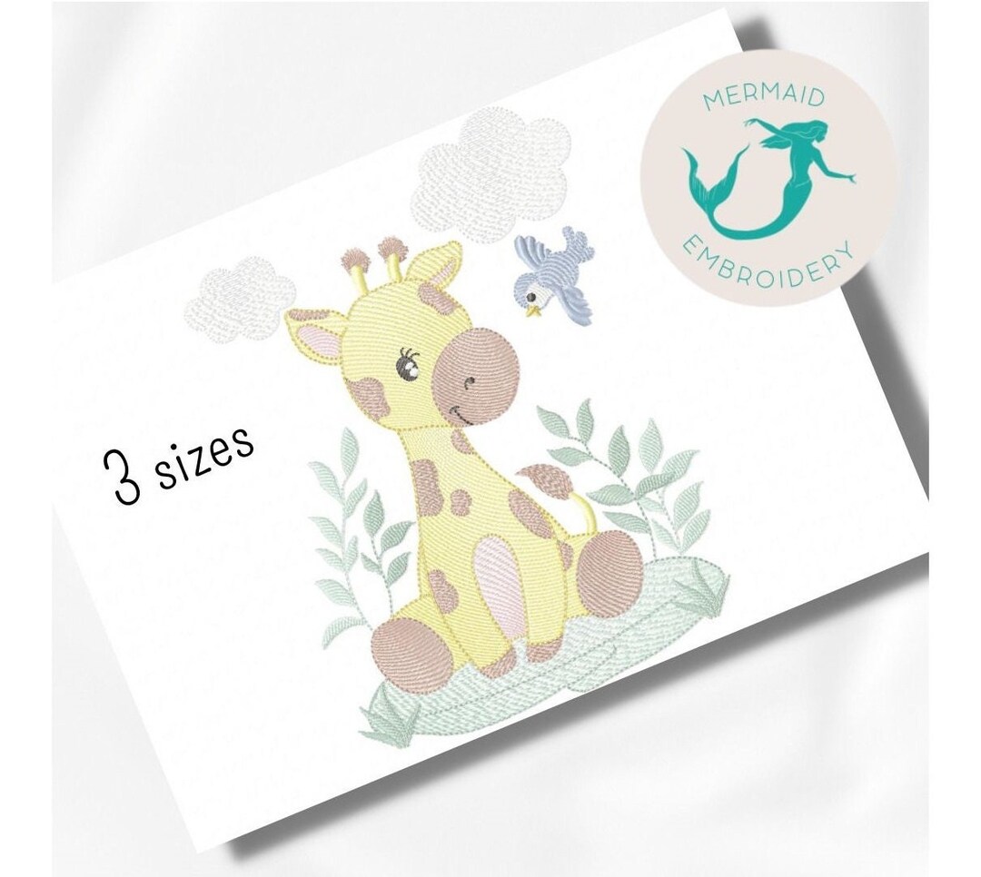 Cute Baby Giraffe Embroidery Design Baby Embroidery Design Machine ...