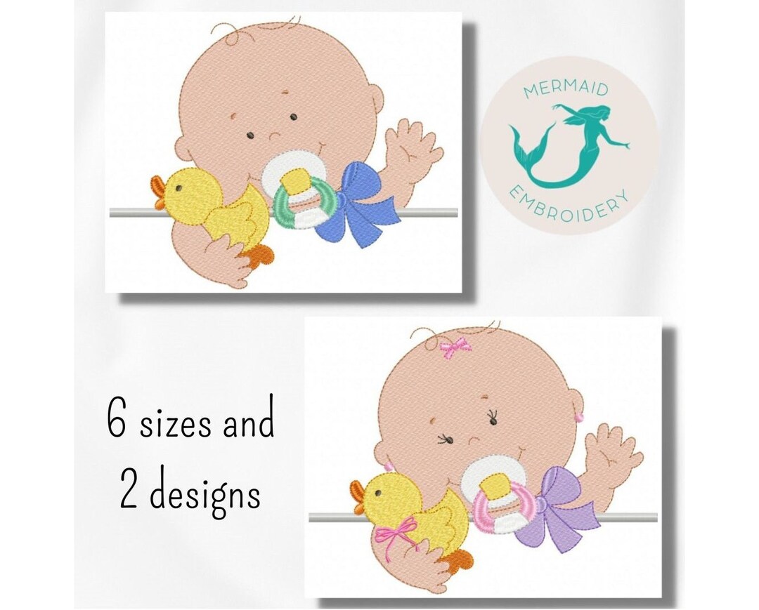 Baby Boy and Girl Embroidery Design Baby Embroidery Design Machine Cute ...