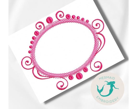 Pink Frame Embroidery Design Baby Embroidery Design Machine - Etsy