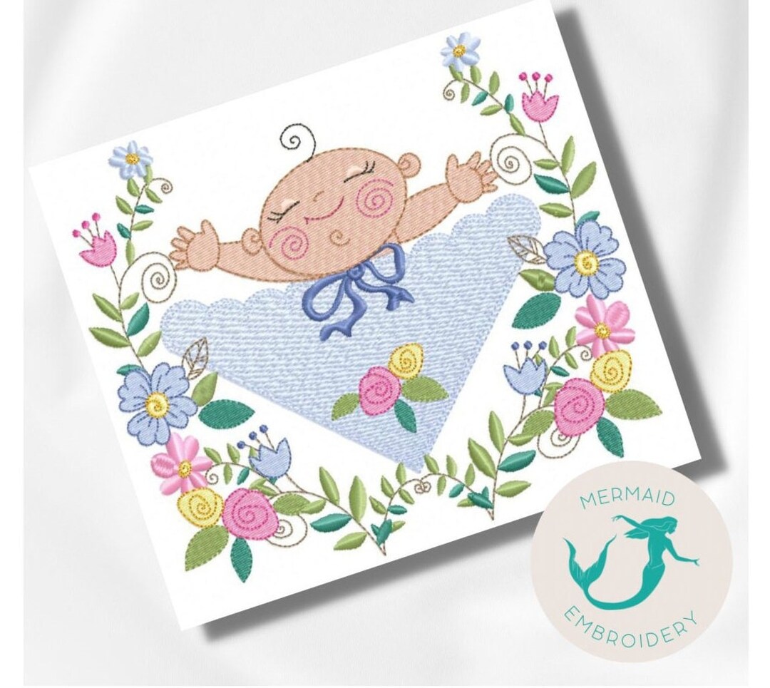 Baby Boy Embroidery Design, Newborn Embroidery Design Machine, Cute ...