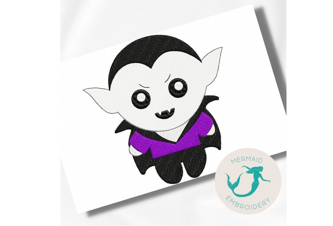 Vampire Embroidery Design, Seasons Embroidery Design Machine, Halloween ...