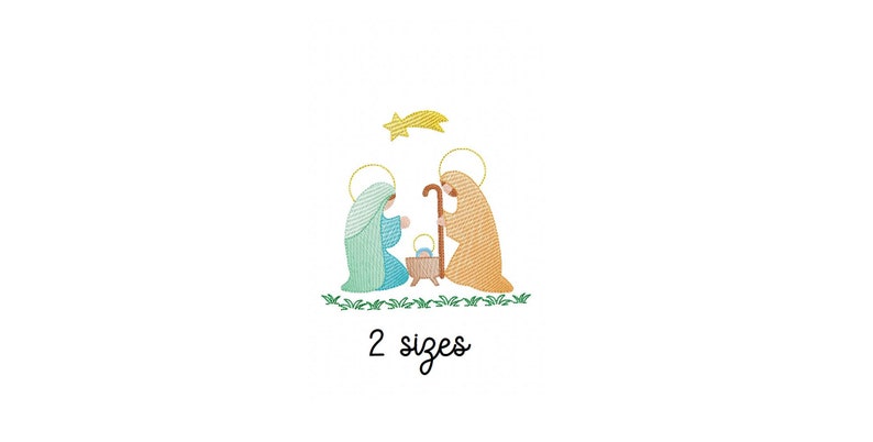 Holy Family Embroidery Design Machine Christmas Embroidery - Etsy