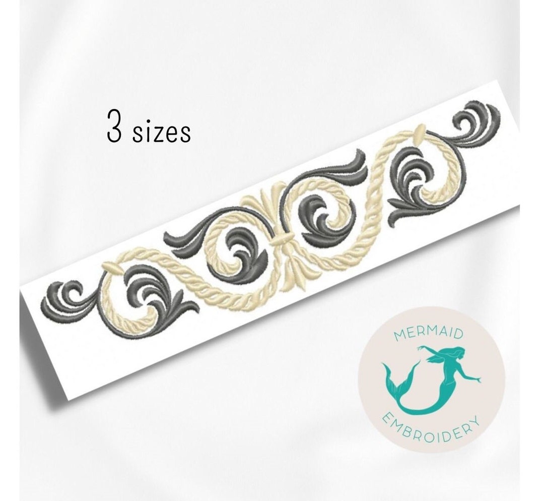 Arabesque Embroidery Design Frames Embroidery Design Machine Crowns ...