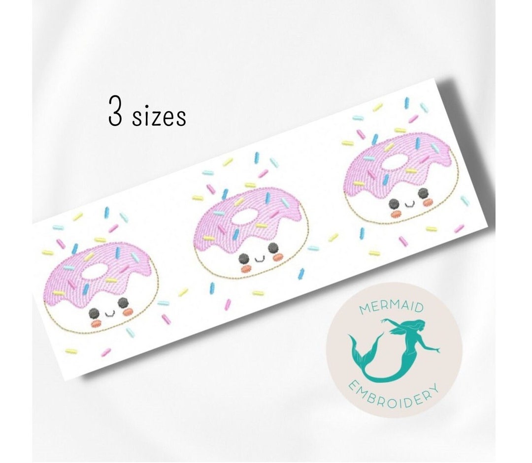 Cute Donuts Embroidery Design Kitchen Embroidery Design - Etsy
