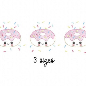Cute Donuts Embroidery Design Kitchen Embroidery Design Machine Candy ...