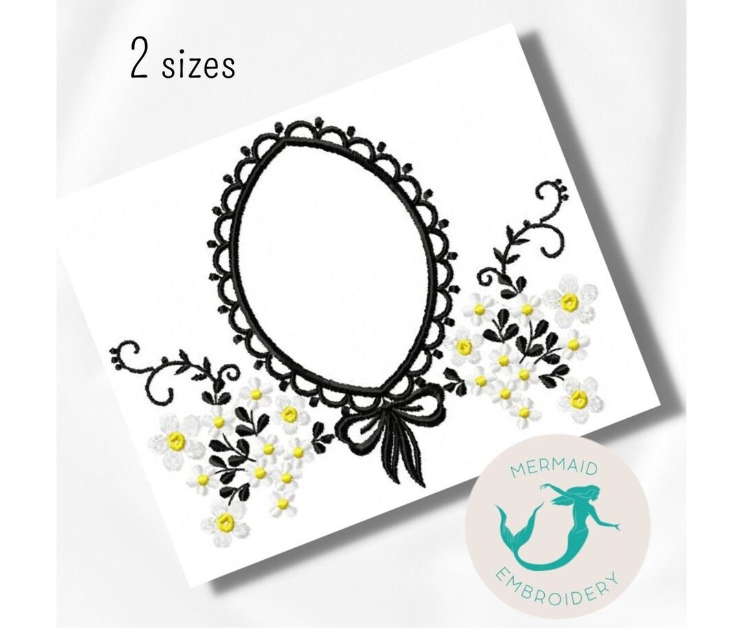 Frame Flower Embroidery Designs Frame Embroidery Design Machine Floral ...