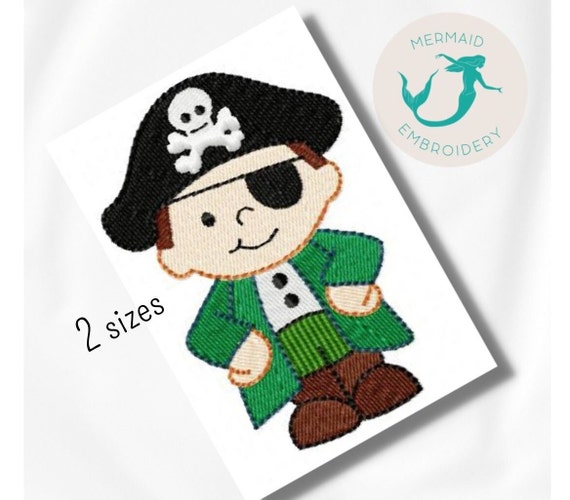 Pirate Embroidery Design Kids Embroidery Design Machine Baby - Etsy UK