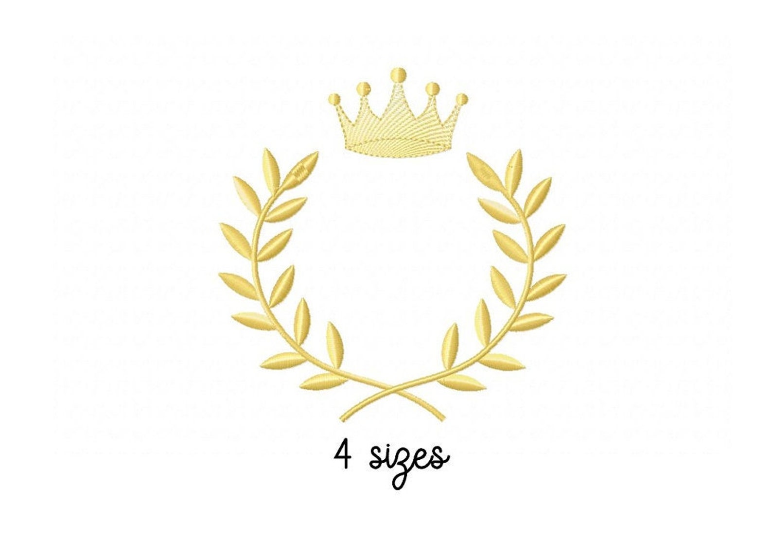Branch Crown Embroidery Design Frame Embroidery Design Machine Baby ...