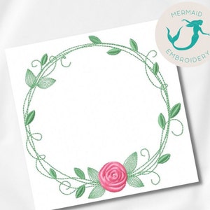 Frame Flower Embroidery Design Frame Embroidery Design Machine Floral ...