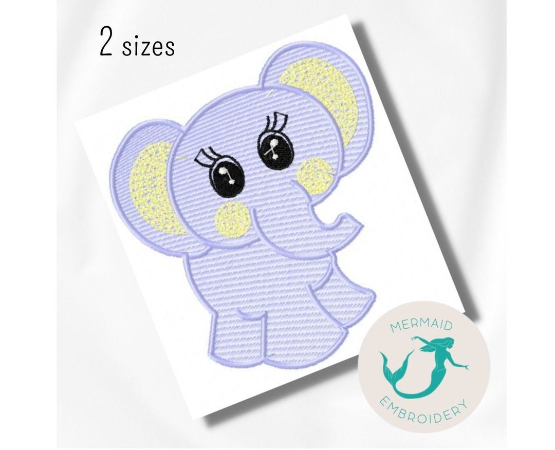 Baby Elephant Embroidery Design, Baby Embroidery Design Machine ...