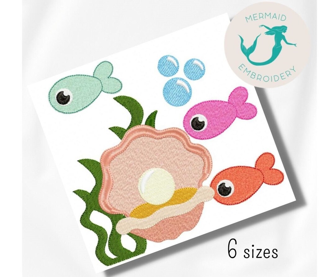 Fish Embroidery Design, Animals Embroidery Design Machine, Sea ...