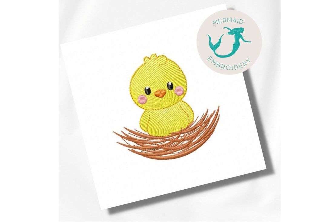 Chick Rippled Embroidery Design, Baby Embroidery Design Machine ...