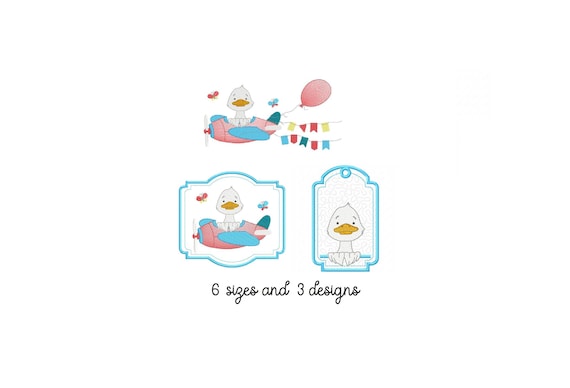 Duck Embroidery Designs Baby Embroidery Design Machine | Etsy