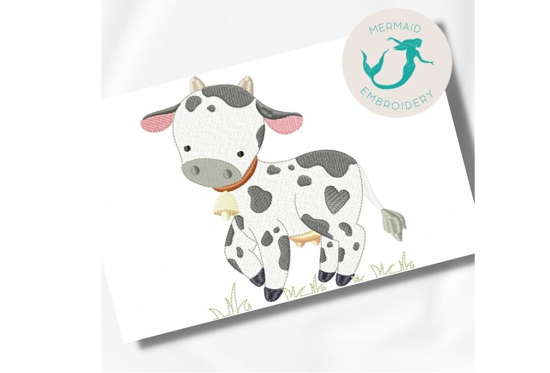 Cow Farm Embroidery Design Animals Embroidery Design Machine Baby ...