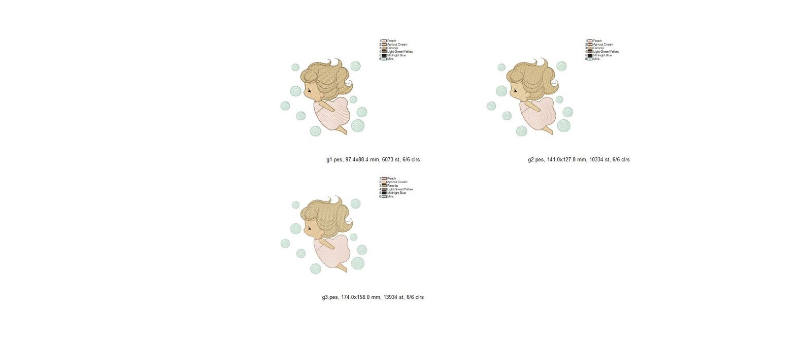 Girl Bubbles Embroidery Design Girly Embroidery Design - Etsy