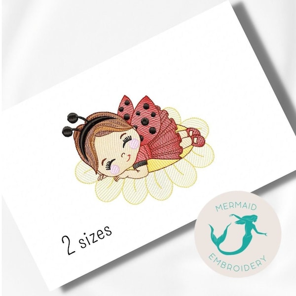 Ladybug Embroidery Design - Etsy