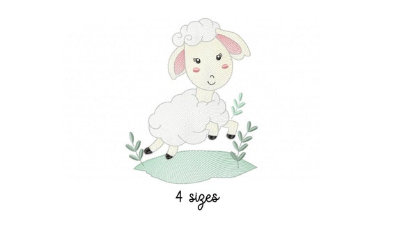 Sheep Embroidery Design Animals Embroidery Design Machine - Etsy