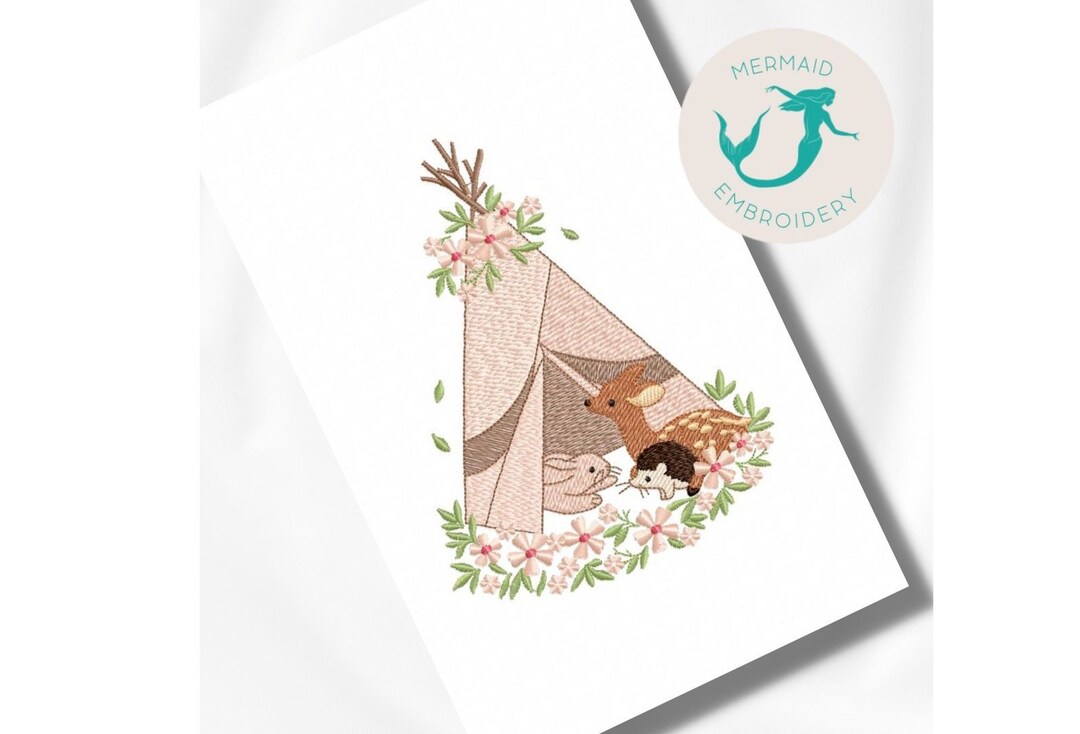 Animals Hut Embroidery Design, Animals Embroidery Design Machine ...