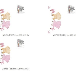 Clothes Line Girl Embroidery Design Girly Embroidery Design Machine ...