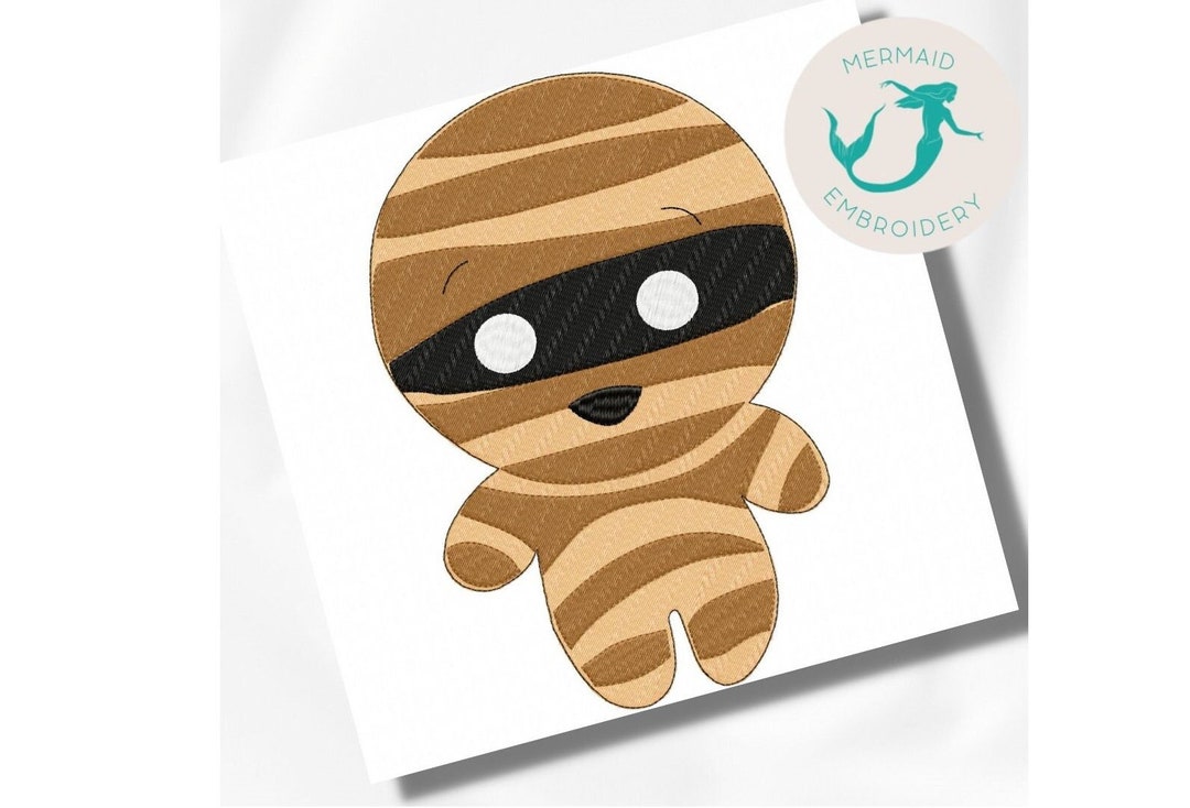 Mummy Embroidery Design, Seasons Embroidery Design Machine, Halloween ...
