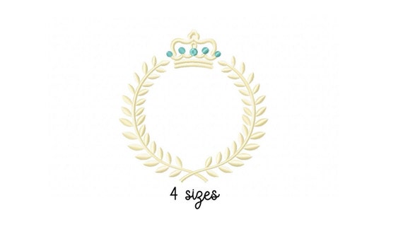 Frame Crown Embroidery Design Frames Embroidery Design Machine - Etsy