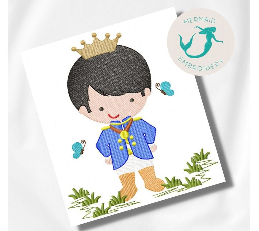 Prince Embroidery Design, Boy Embroidery Design Machine, Baby ...