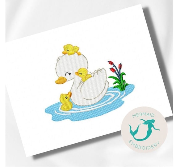 Cute Ducks Embroidery Design Baby Embroidery Design Machine | Etsy