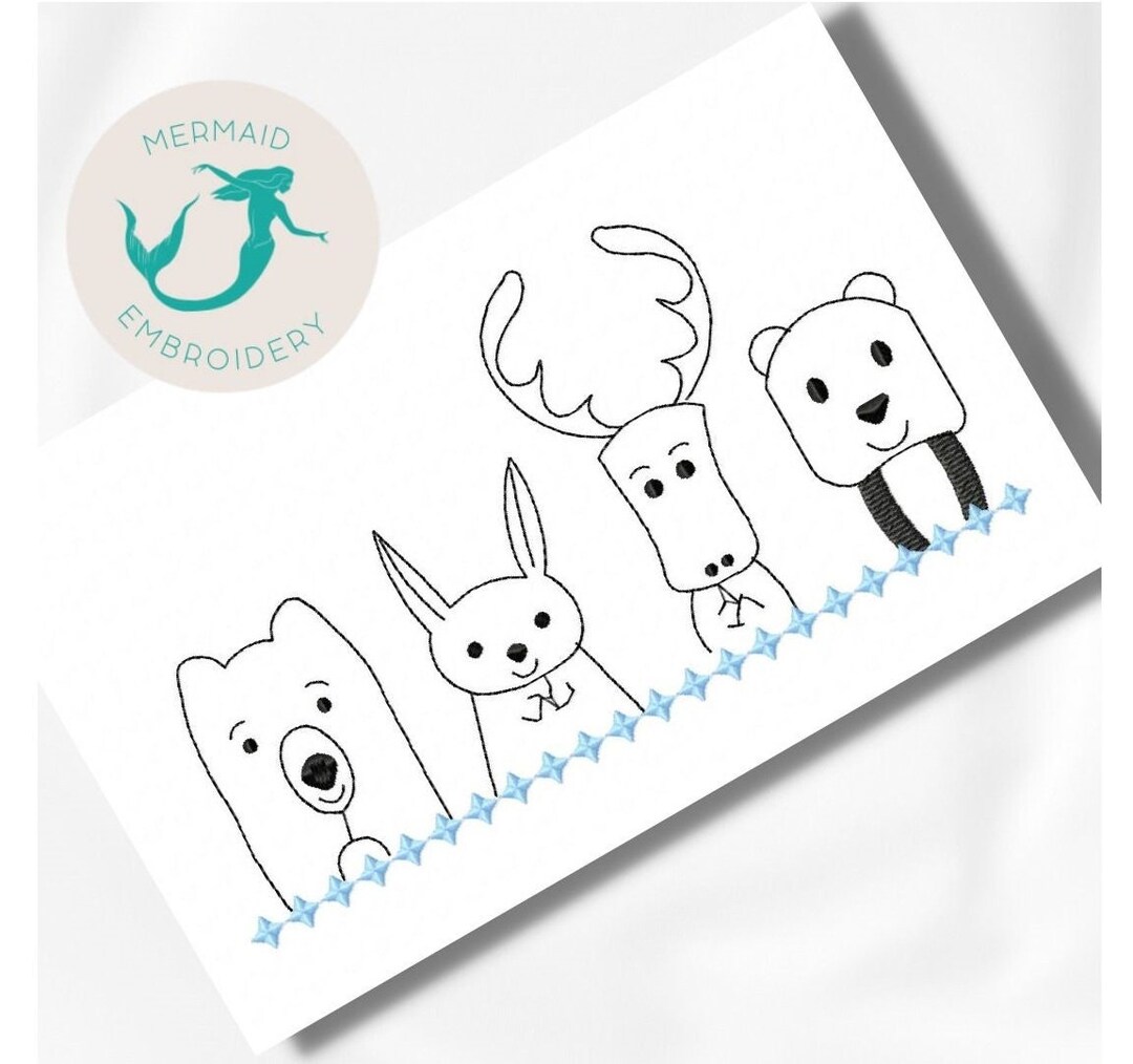 Safari Redwork Embroidery Design Animals Embroidery Design Machine ...