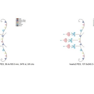 Hearts Embroidery Design, Baby Embroidery Design Machine, Heart ...