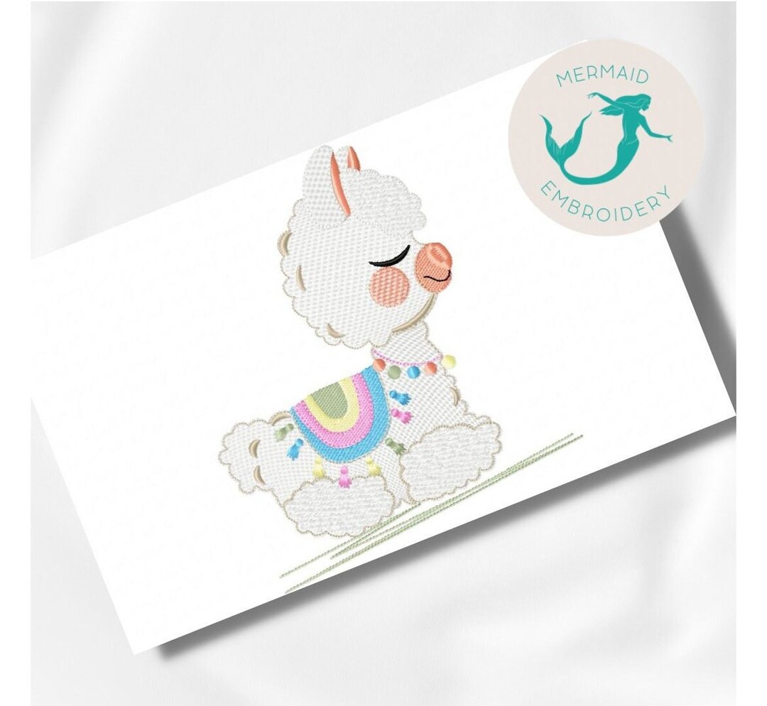 Llama Embroidery Design, Baby Embroidery Design Machine, Animals ...