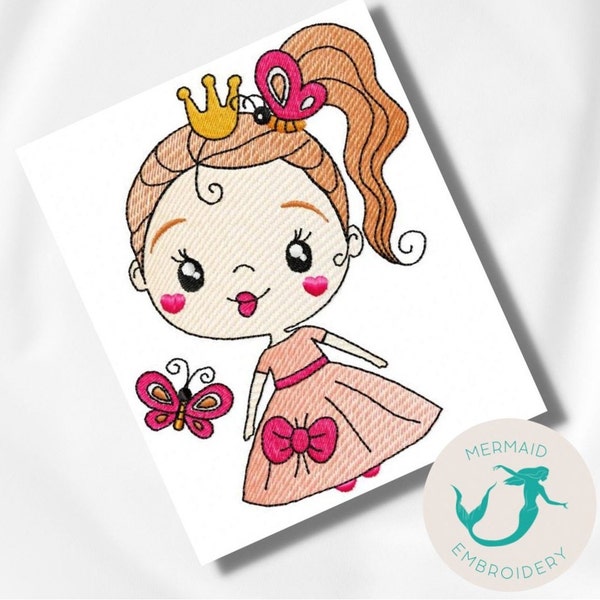 Princess Embroidery - Etsy