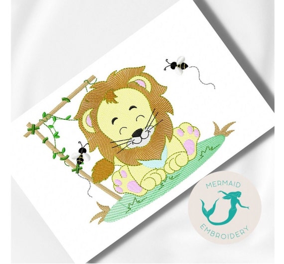 Lion Embroidery Design Animals Embroidery Design Machine - Etsy