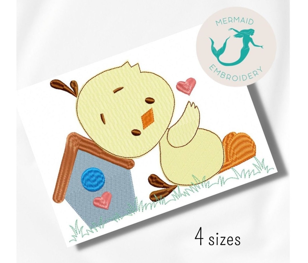 Cute Little Duck Embroidery Design Baby Embroidery Design - Etsy