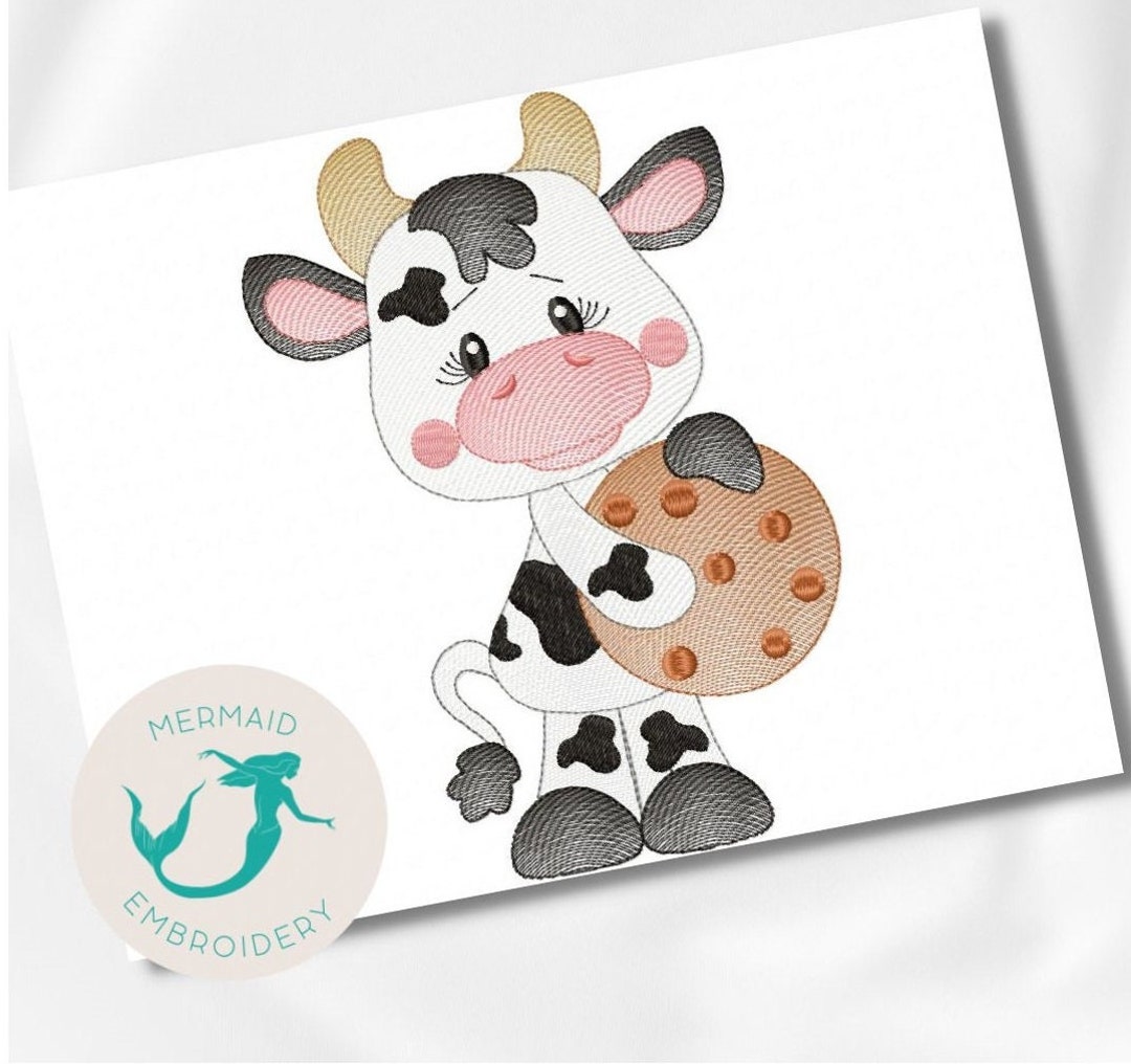 Cow Cookie Embroidery Design, Kitchen Embroidery Design Machine ...