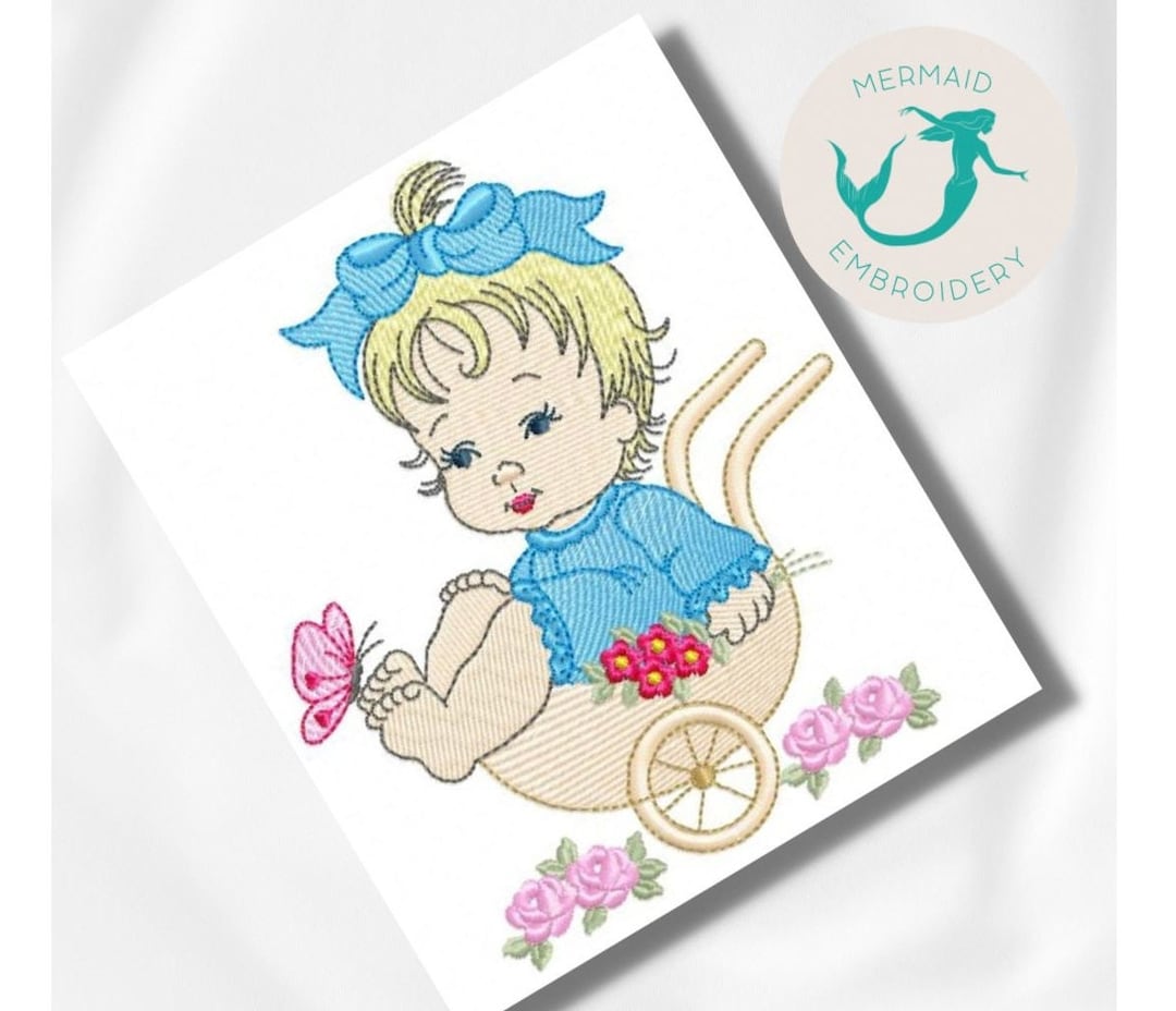 Baby Girl Embroidery Design, Baby Embroidery Design Machine, Kids ...
