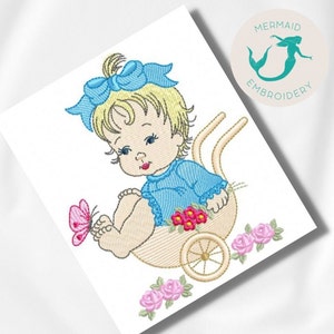 Baby Girl Embroidery Design, Baby Embroidery Design Machine, Kids ...