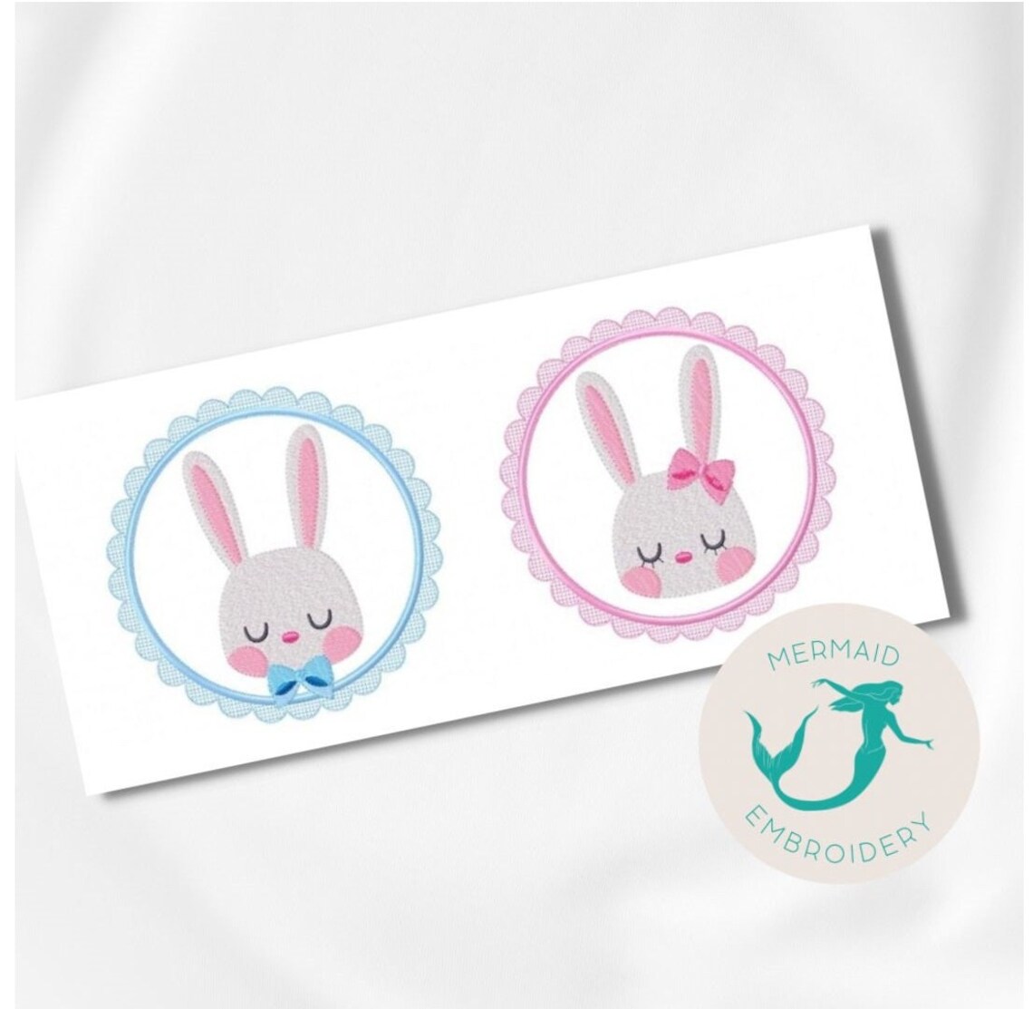 Bunny Face Embroidery Design Machine Easter Embroidery - Etsy