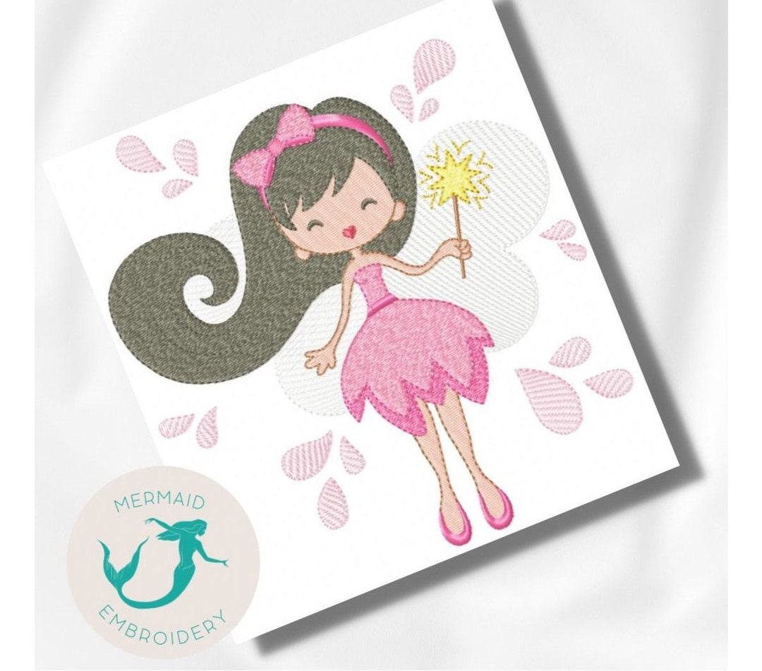 Fairy Embroidery Design, Girly Embroidery Design Machine, Magical ...