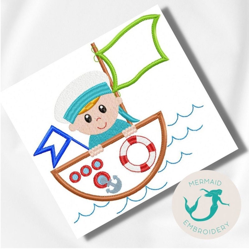 Boy Embroidery - Etsy