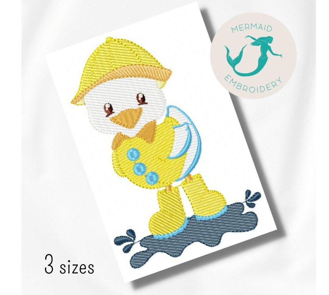 Cute Duck Embroidery Design, Baby Embroidery Design Machine, Animals ...