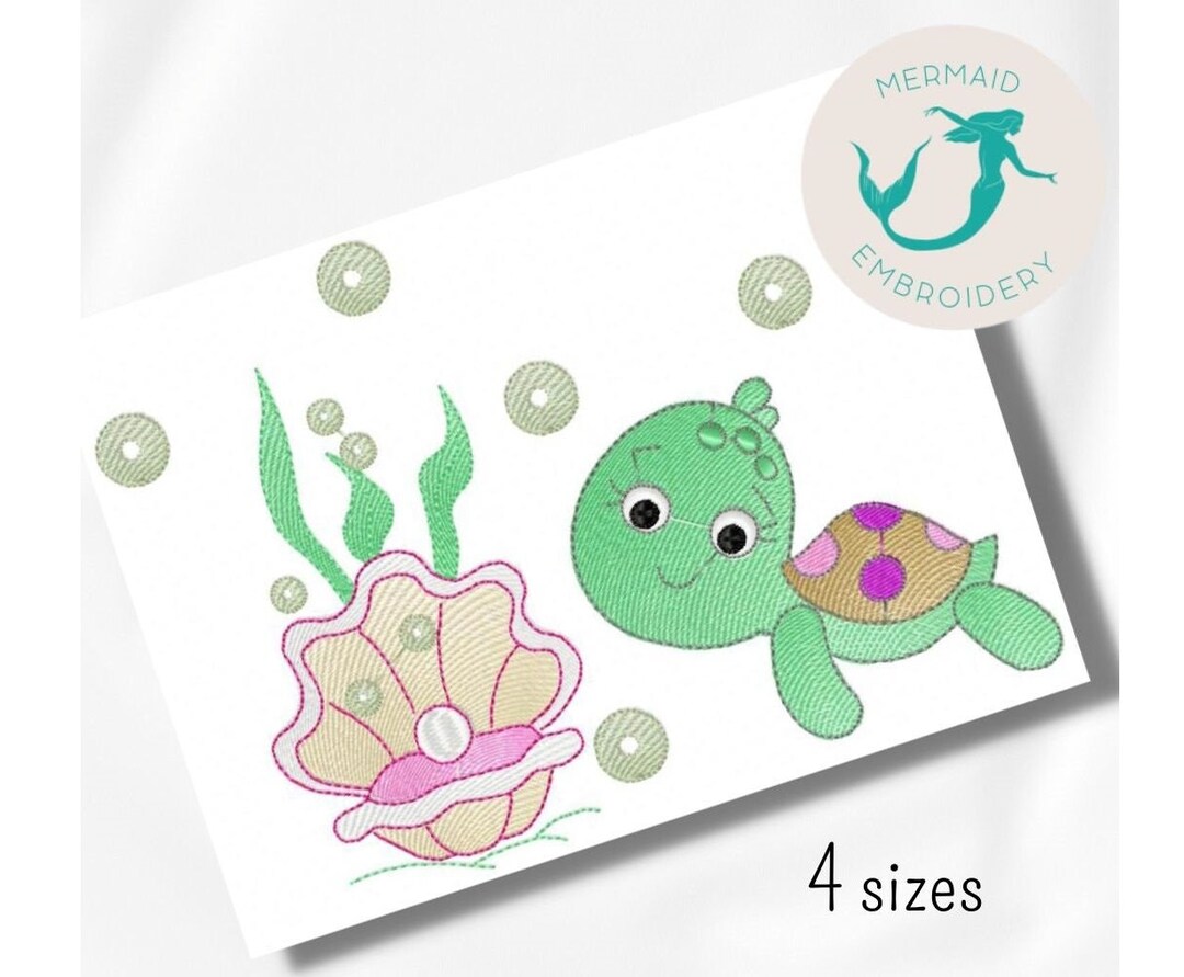 Turtle Embroidery Design Animals Embroidery Design Machine Turtle ...
