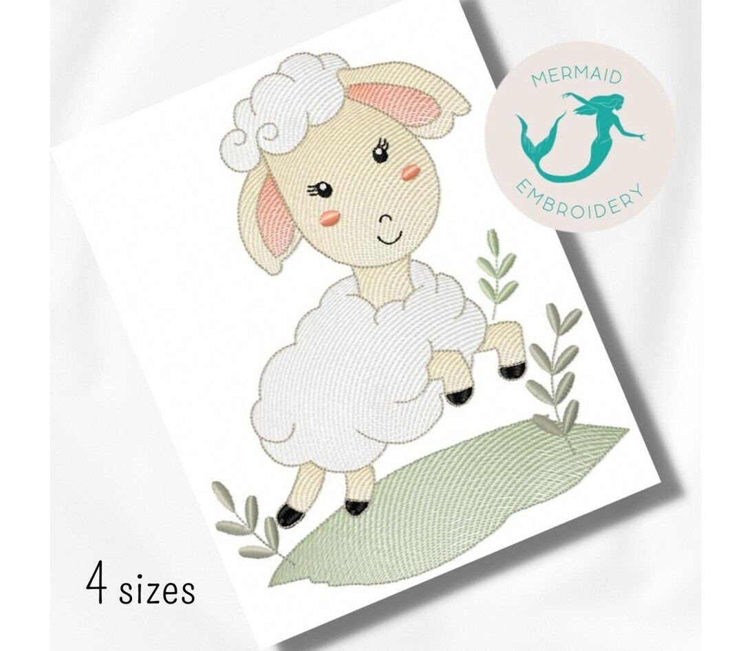 Sheep Embroidery Design Animals Embroidery Design Machine Animals ...