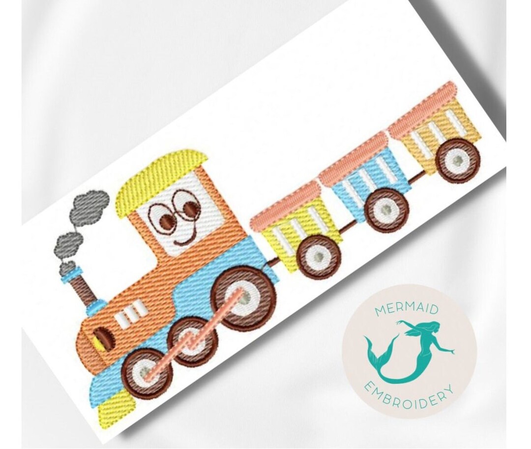 Cute Train Embroidery Design Boy Embroidery Design Machine Train ...