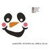 Snowman Faces Embroidery Design Machine, Christmas Embroidery Pattern ...