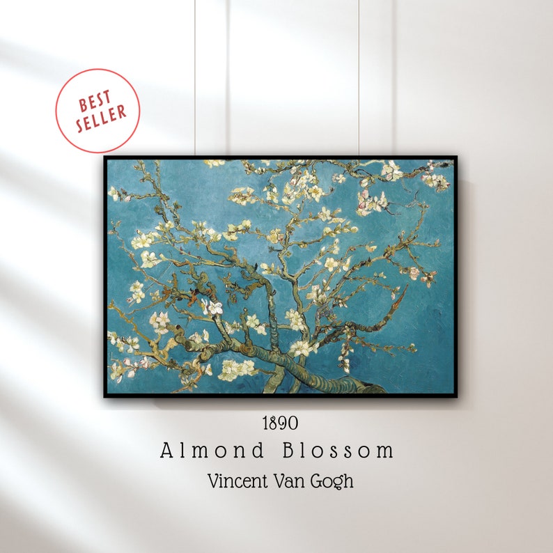 Almond Blossom 1890 by Vincent Van Gogh. Large Wall Art | Etsy